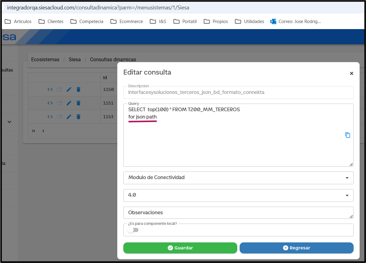Connekta - APIs Versión dos | Documentación
