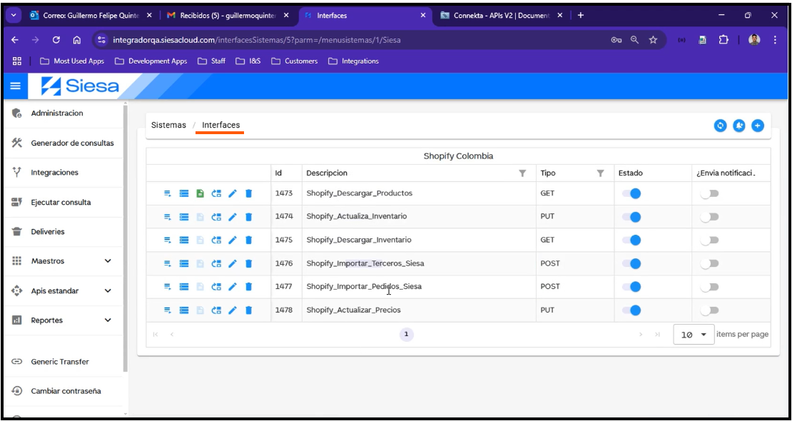 Connekta - APIs Versión dos | Documentación