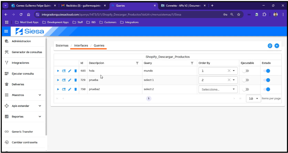 Connekta - APIs Versión dos | Documentación