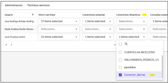 Connekta - Módulo de Administración | Documentación
